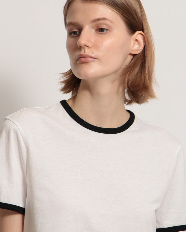 Apex Tee Pure Ringer Tee | WOMEN（レディース）｜Theory 公式通販サイト