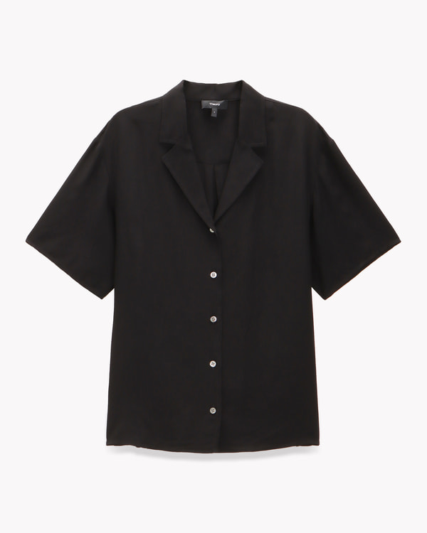 《発売予定》 Airy Viscose SS Notch Shirt | WOMEN（レディース）｜Theory 公式通販サイト