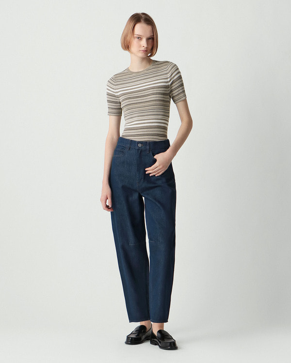 Regal Wool Rib Stripe Tee | WOMEN（レディース）｜Theory 公式通販サイト