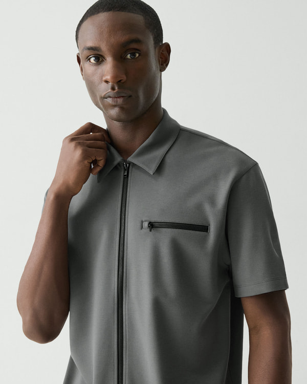 Relay Jersey 4 Fullzip Shirt Blouson | MEN | Theory [セオリー] 公式通販サイト