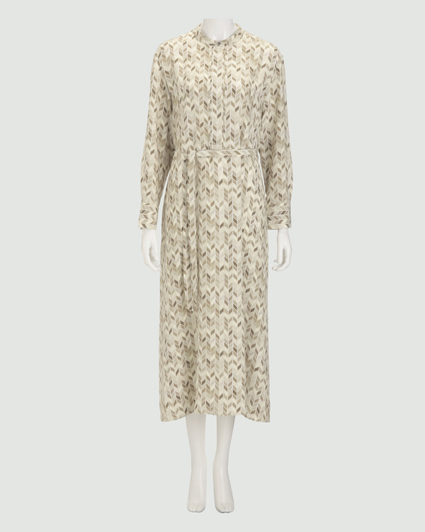 一部店舗限定 Herringbone Print Jui E Dress | Theory luxe[セオリーリュクス]公式通販サイト